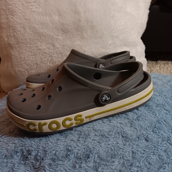 CROCS | Shoes | Crocs Mens 91 Gray Clogs Comfort | Poshmark